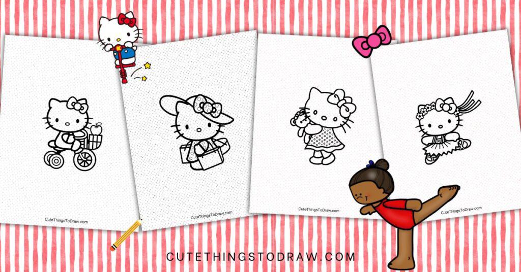 51 Cute Hello Kitty Drawing Ideas - Cute Things to Draw