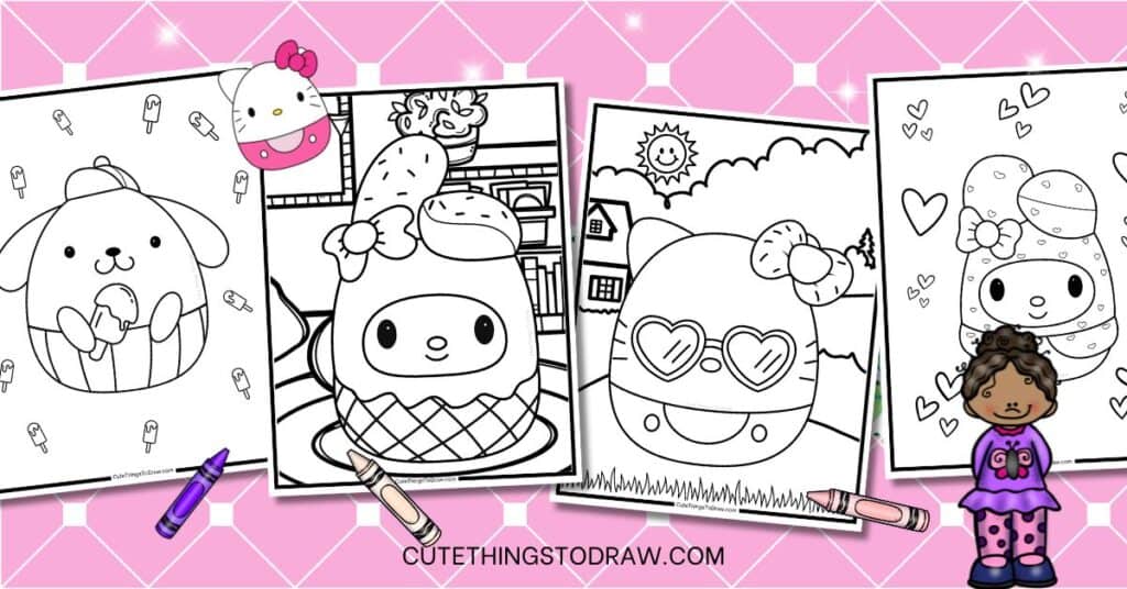 Cute Sanrio Coloring Pages (Free PDF Printables) - Cute Things to Draw