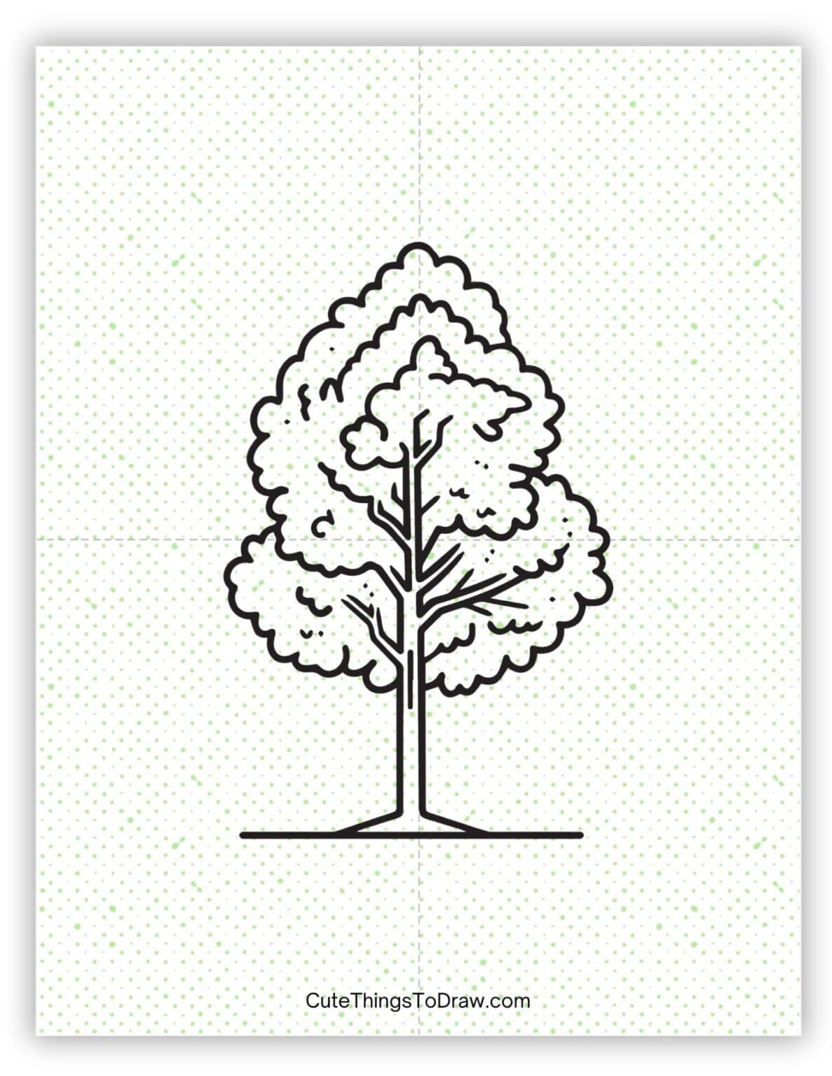 39 Cute Tree Drawing Ideas - Cute Things to Draw