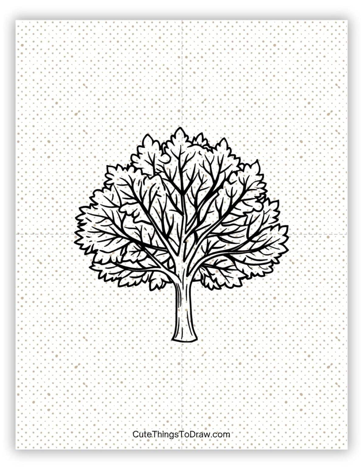 39 Cute Tree Drawing Ideas - Cute Things to Draw