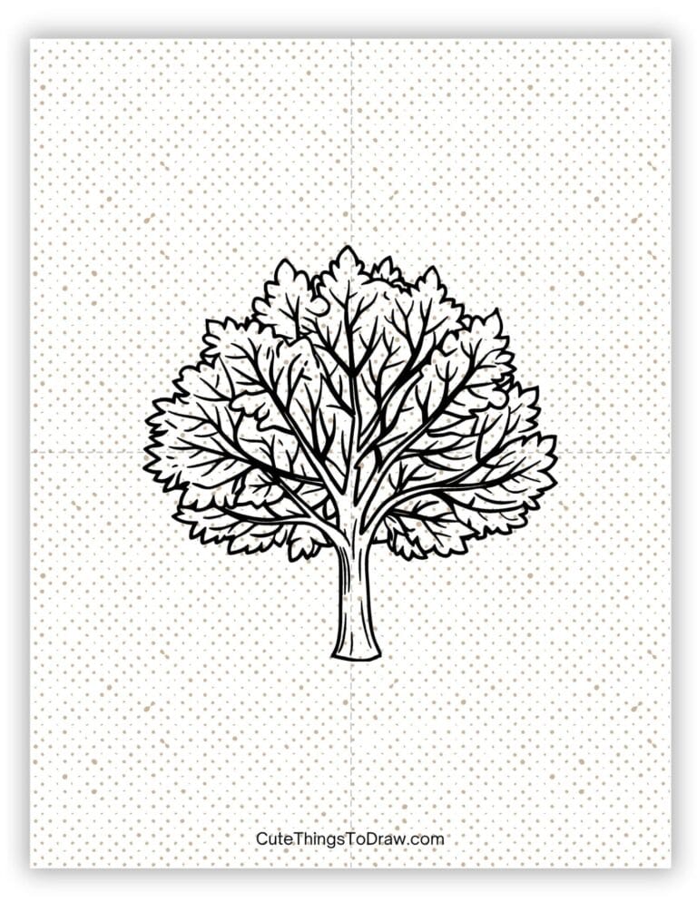 39 Cute Tree Drawing Ideas - Cute Things to Draw