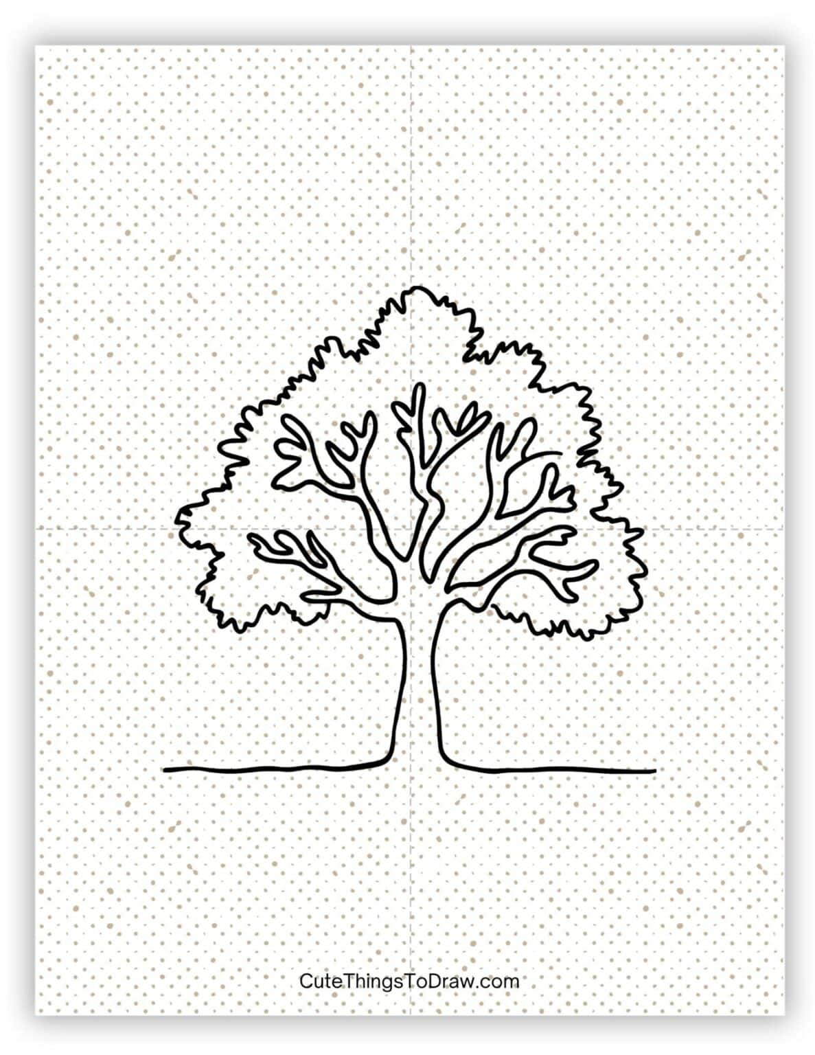 39 Cute Tree Drawing Ideas - Cute Things to Draw