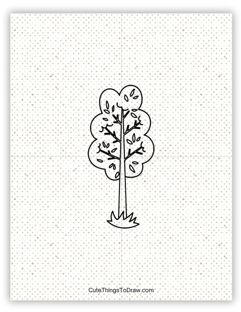 39 Cute Tree Drawing Ideas - Cute Things to Draw