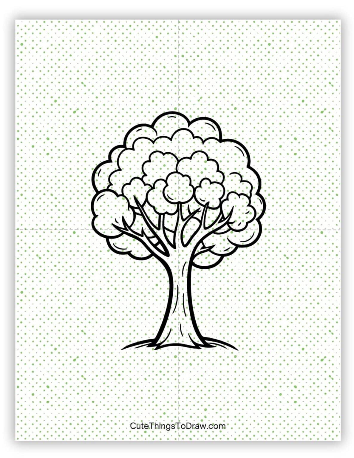 39 Cute Tree Drawing Ideas - Cute Things to Draw