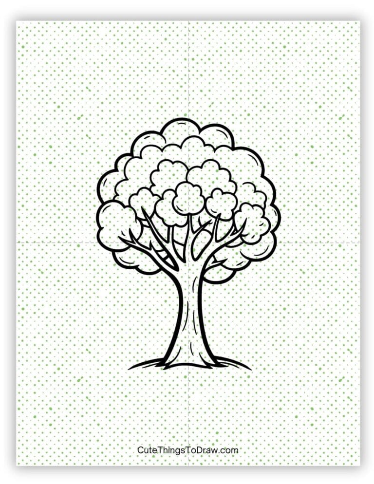 39 Cute Tree Drawing Ideas - Cute Things to Draw