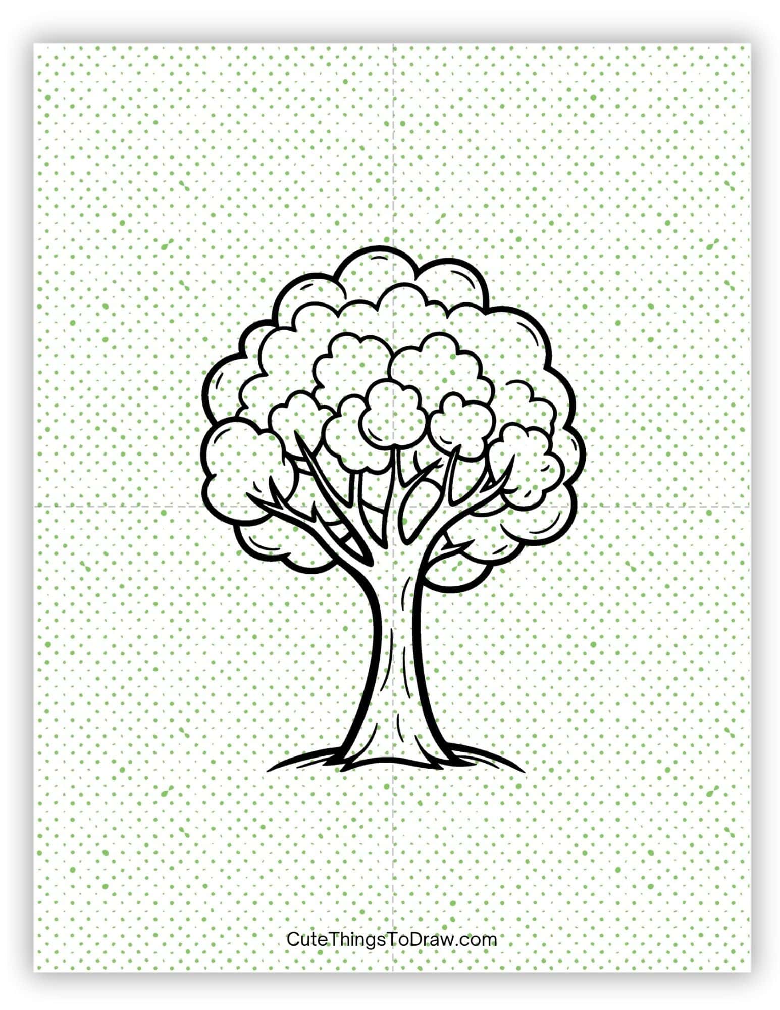 39 Cute Tree Drawing Ideas - Cute Things to Draw