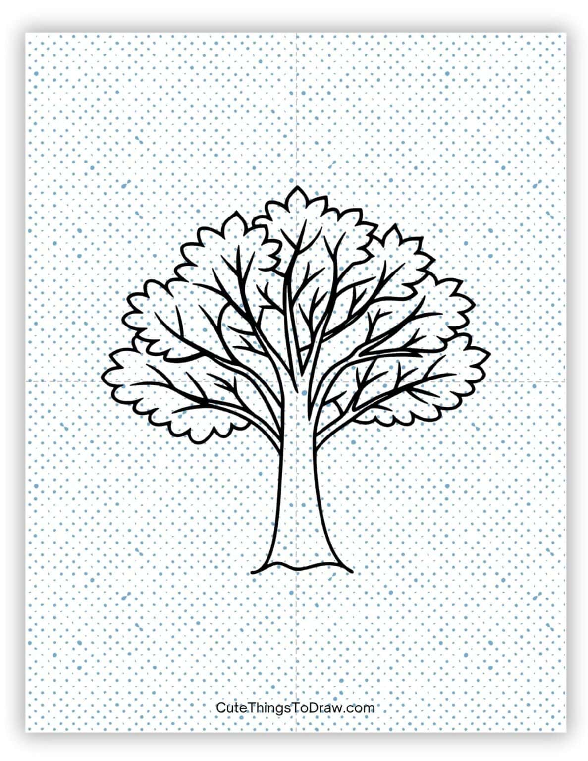 39 Cute Tree Drawing Ideas - Cute Things to Draw