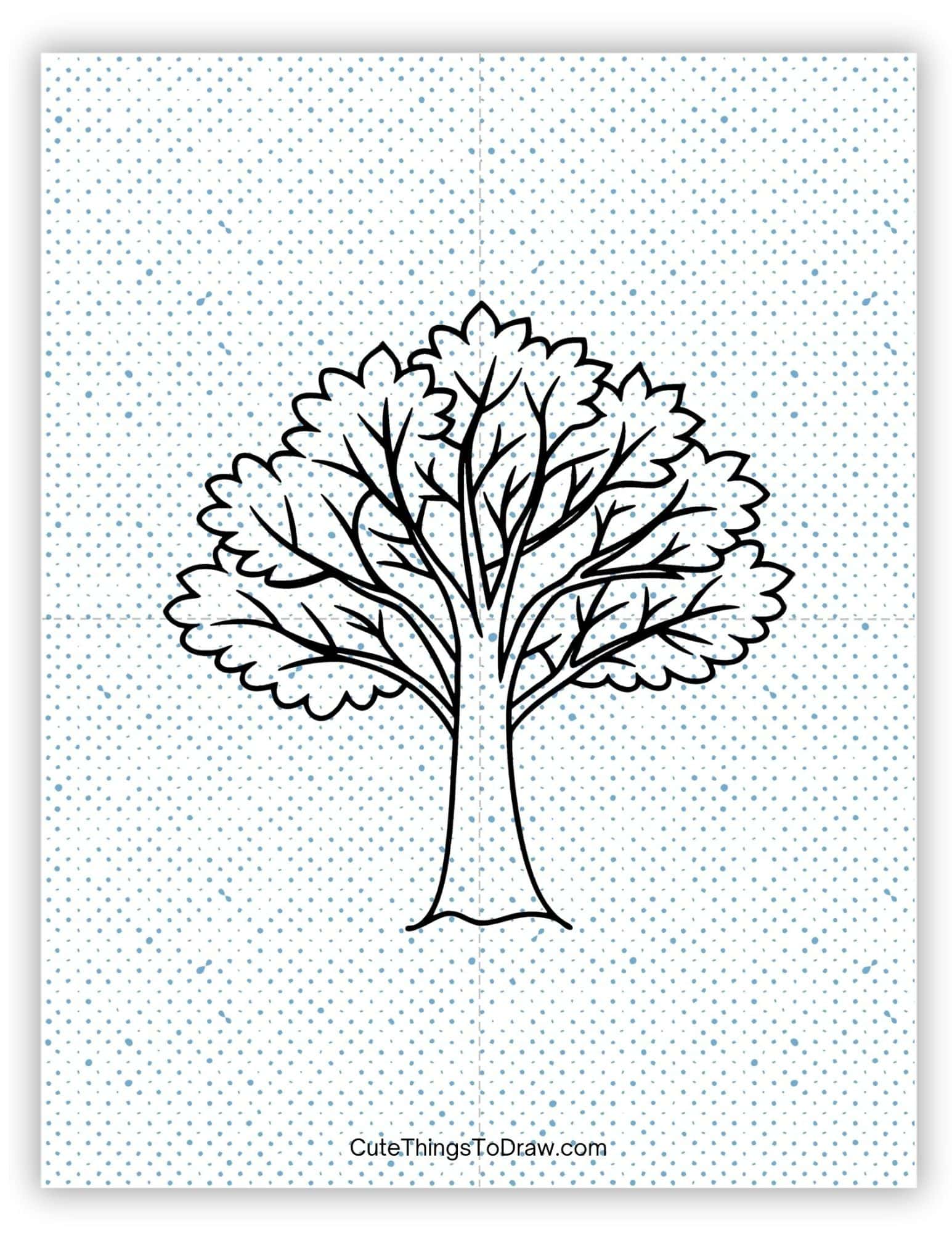 39 Cute Tree Drawing Ideas - Cute Things to Draw