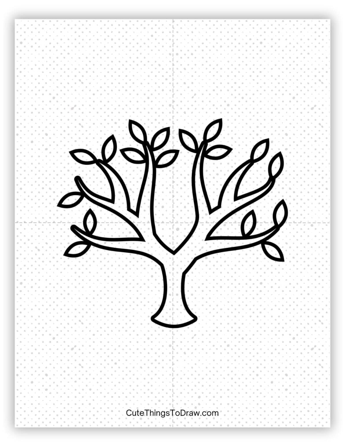 39 Cute Tree Drawing Ideas - Cute Things to Draw