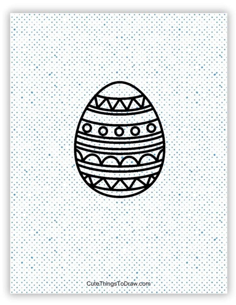 27 Cute Easter Egg Drawing Ideas - Cute Things to Draw