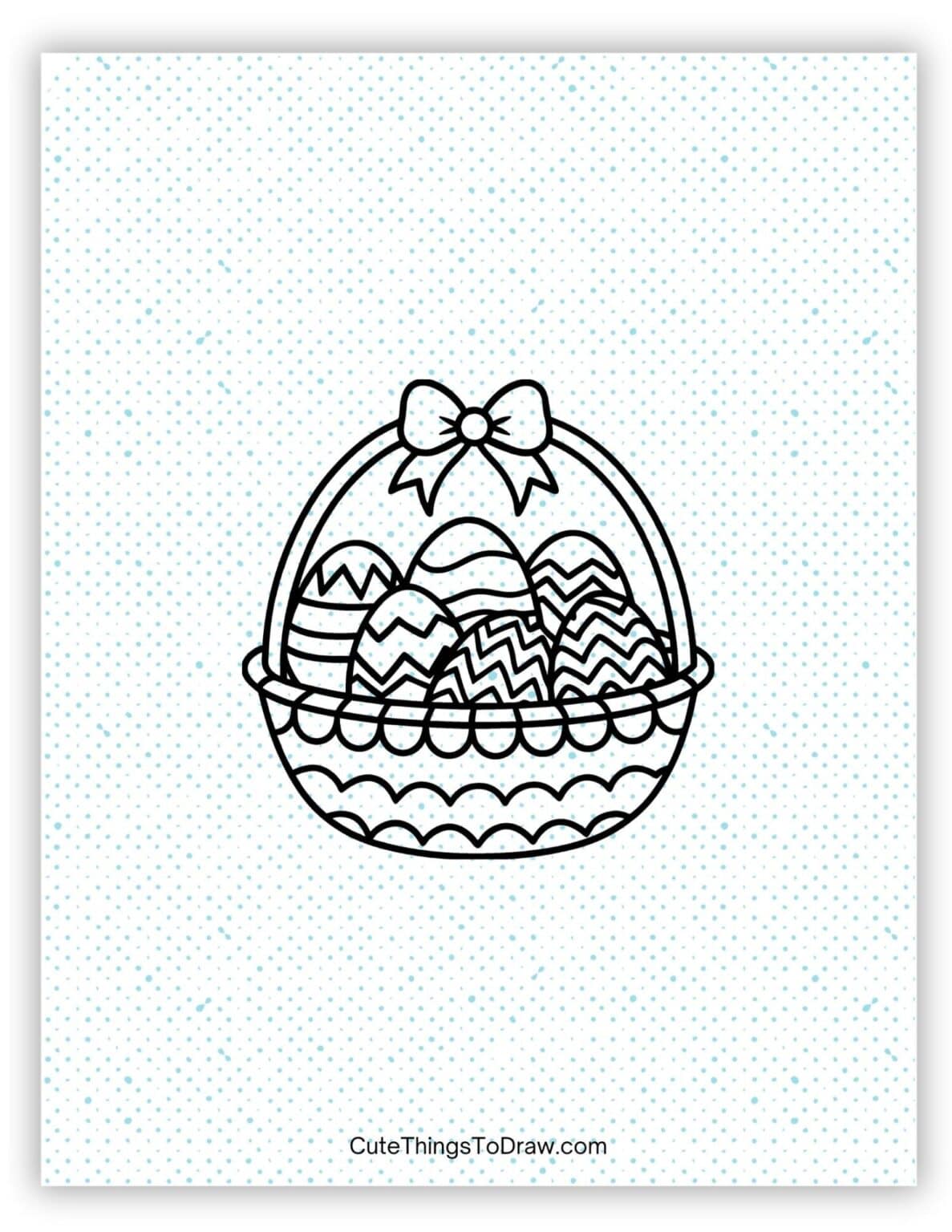 23 Cute Easter Basket Drawing Ideas - Cute Things to Draw