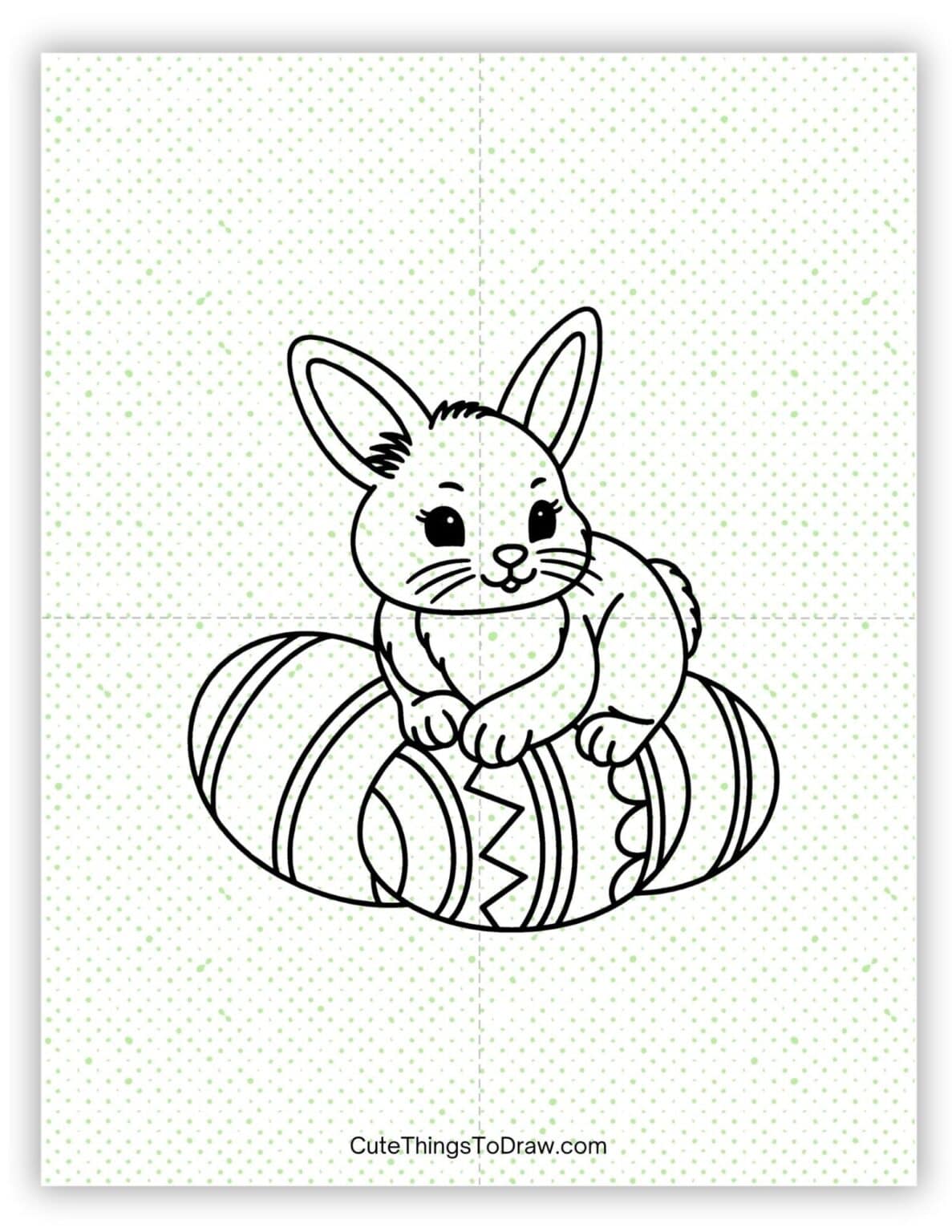 25 Cute Easter Bunny Drawing Ideas - Cute Things to Draw