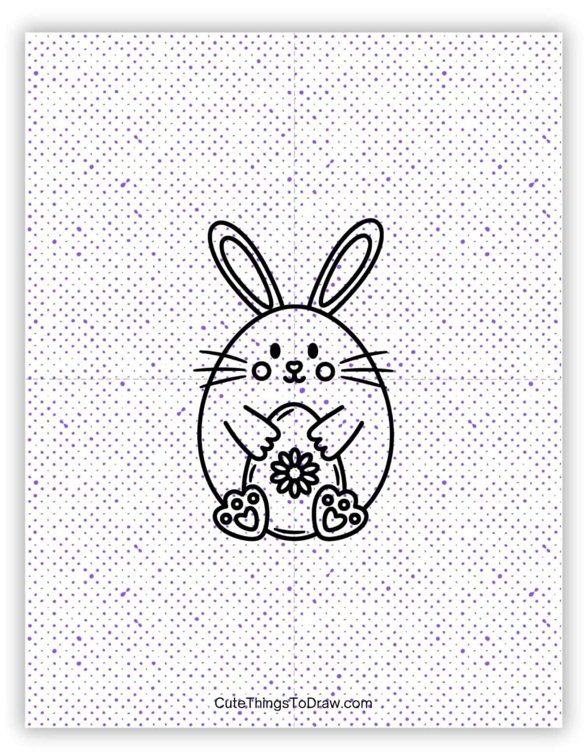 25 Cute Easter Bunny Drawing Ideas - Cute Things to Draw