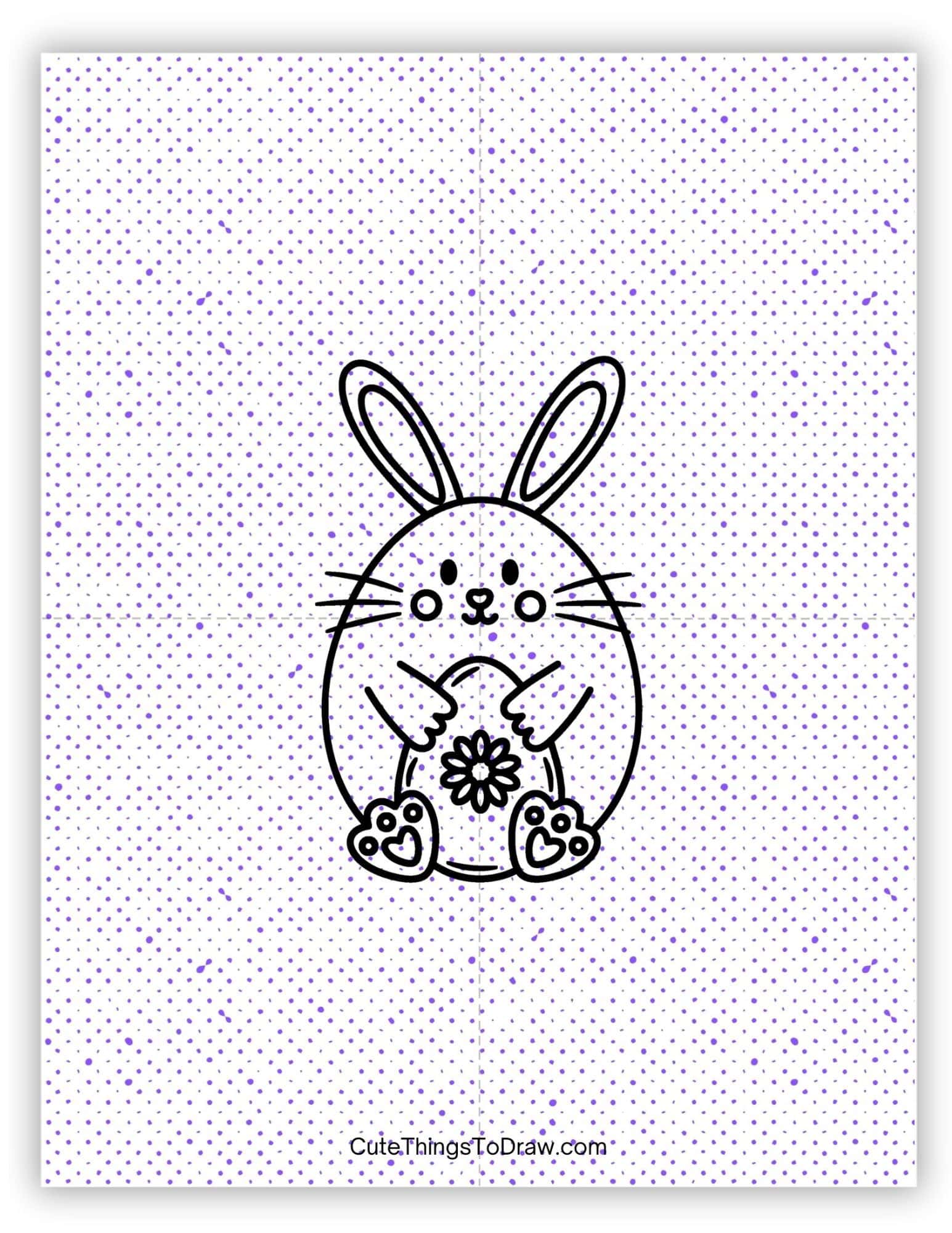 25 Cute Easter Bunny Drawing Ideas - Cute Things to Draw