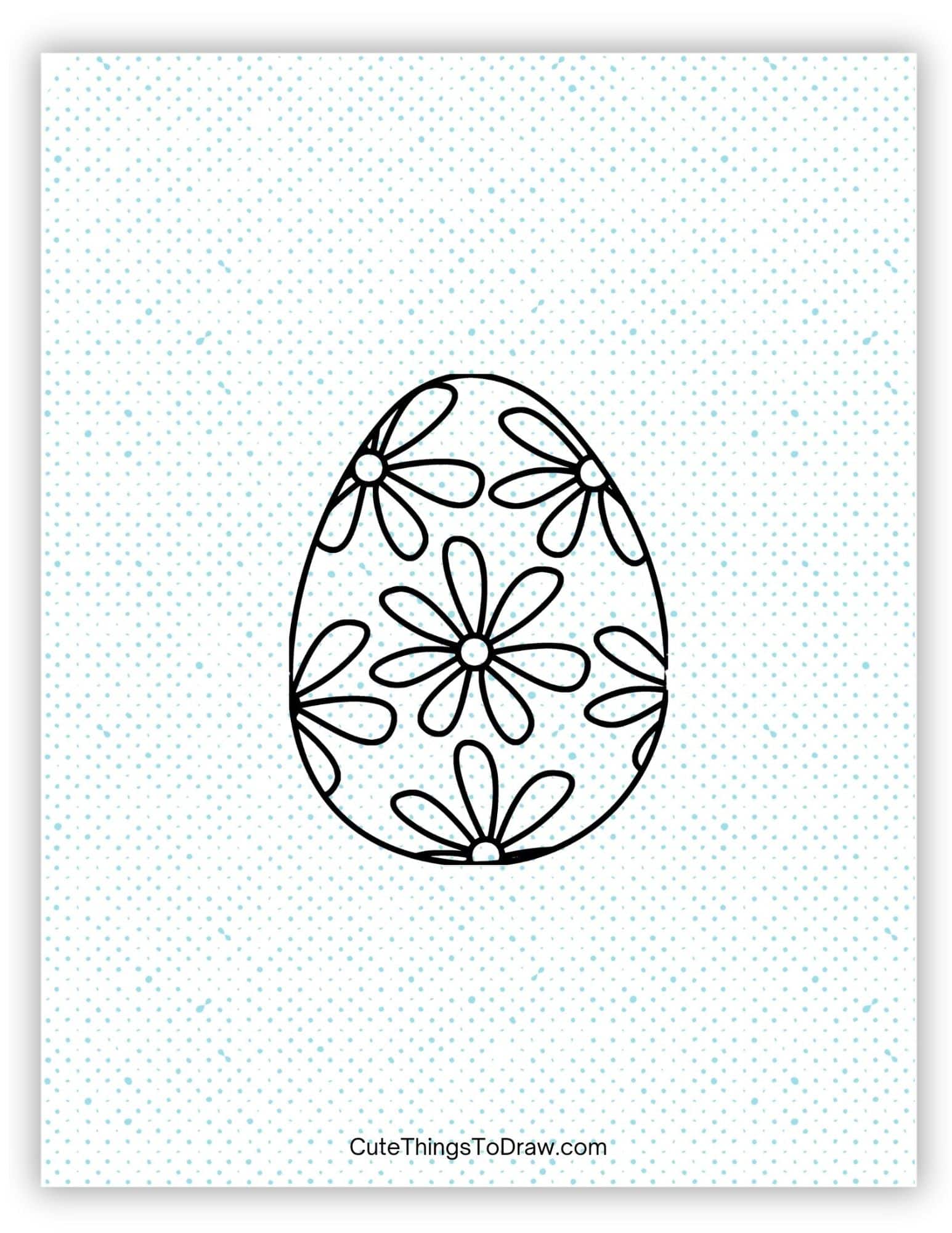 27 Cute Easter Egg Drawing Ideas - Cute Things to Draw