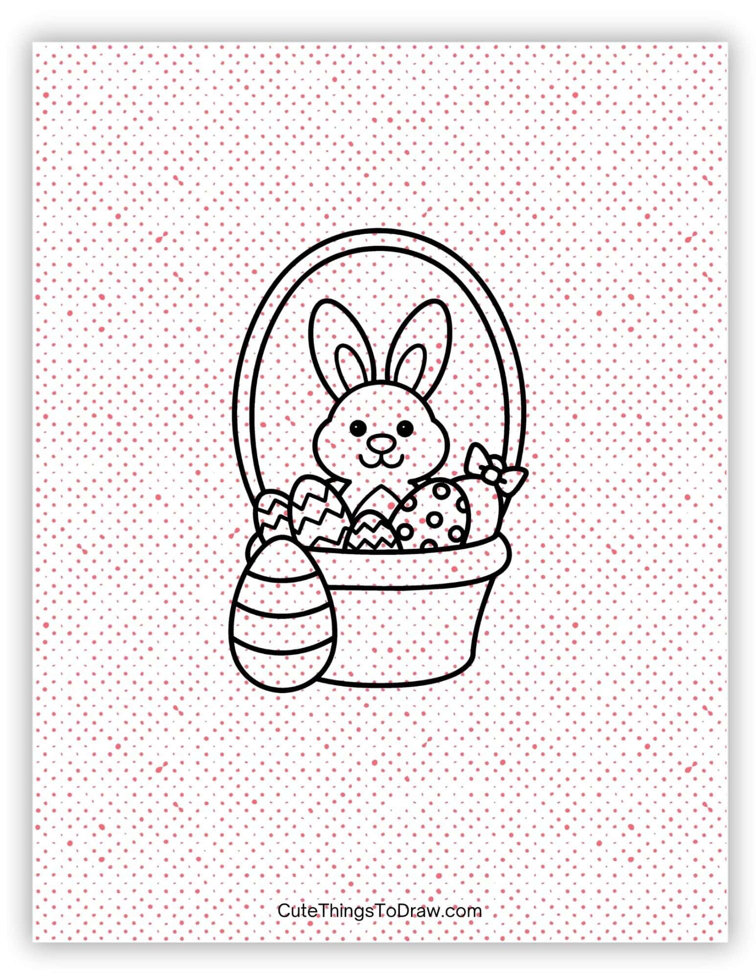 23 Cute Easter Basket Drawing Ideas - Cute Things to Draw
