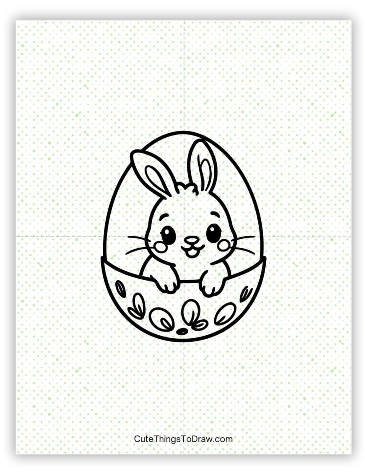 25 Cute Easter Bunny Drawing Ideas - Cute Things to Draw