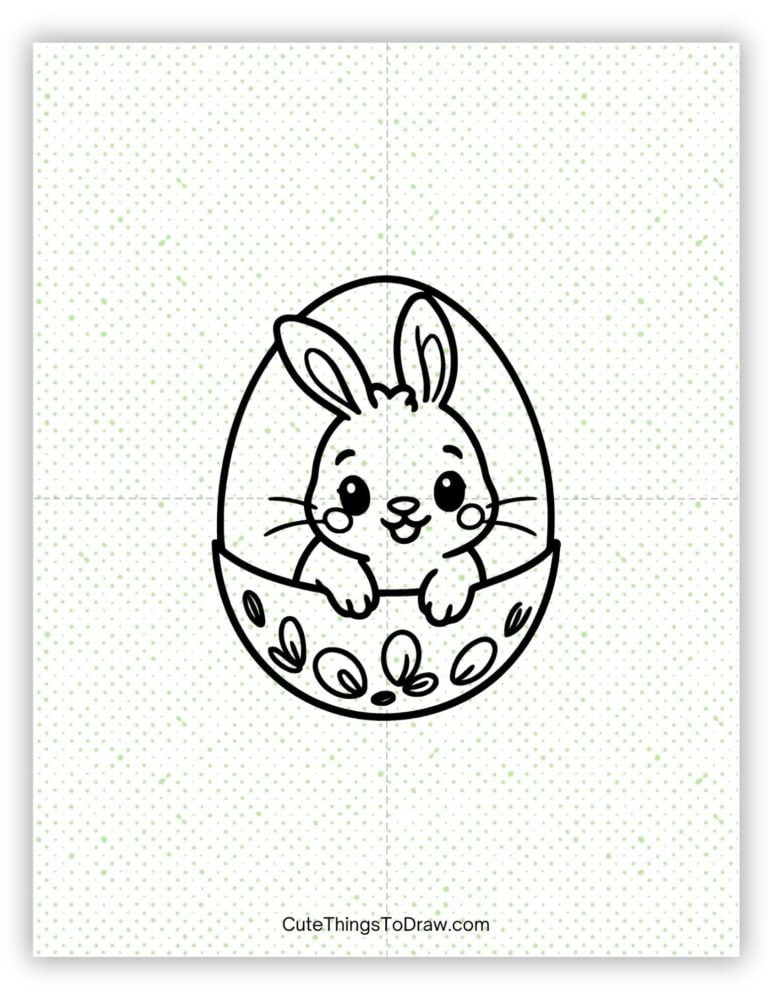 25 Cute Easter Bunny Drawing Ideas - Cute Things to Draw