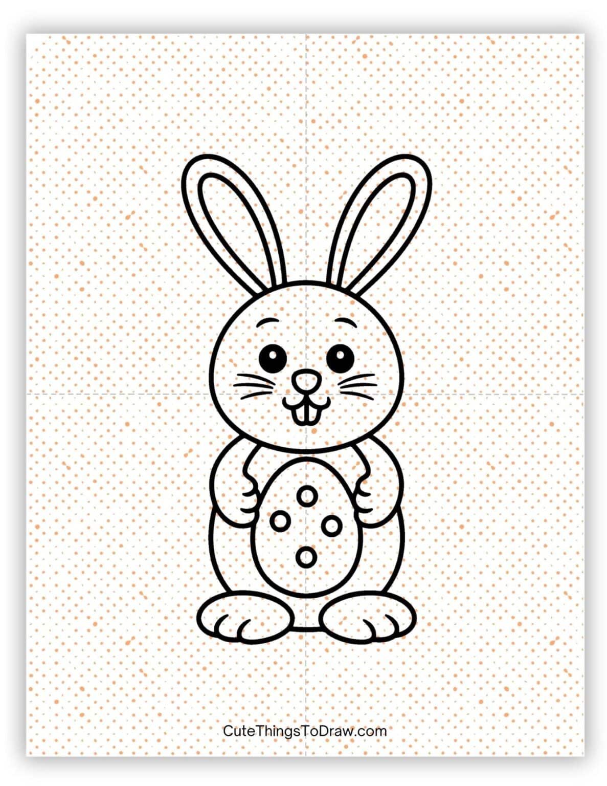 25 Cute Easter Bunny Drawing Ideas - Cute Things to Draw