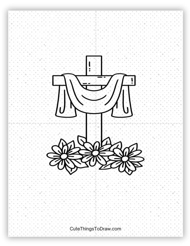 Easter Cross Drawing Ideas - Cute Things to Draw