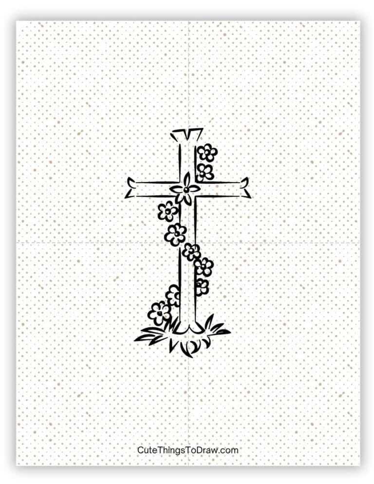 Easter Cross Drawing Ideas - Cute Things to Draw