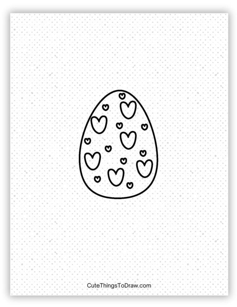 27 Cute Easter Egg Drawing Ideas - Cute Things to Draw