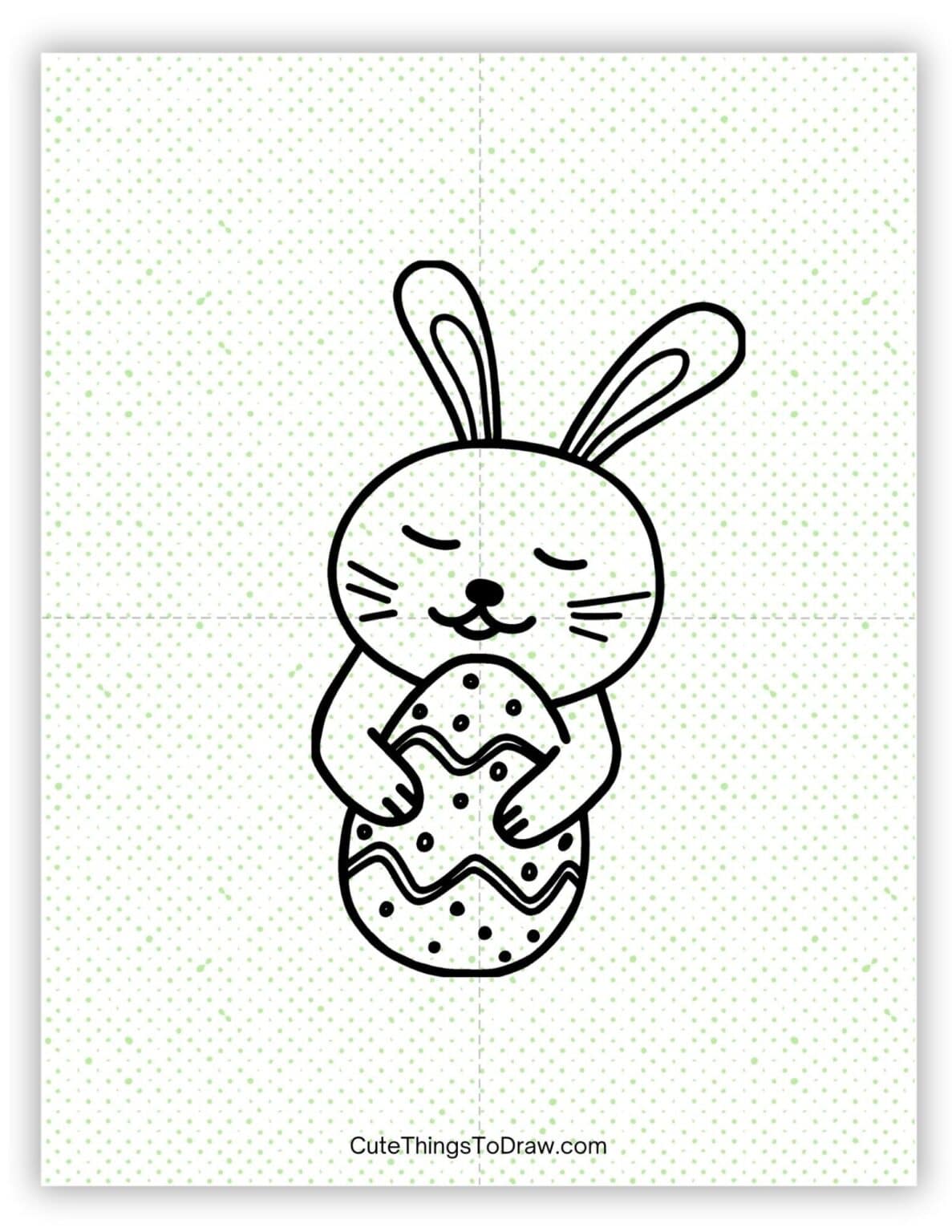 25 Cute Easter Bunny Drawing Ideas - Cute Things to Draw