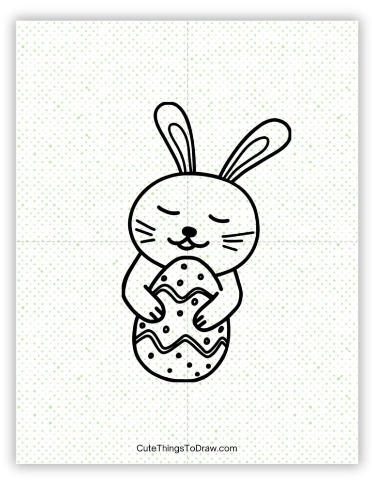 25 Cute Easter Bunny Drawing Ideas - Cute Things to Draw