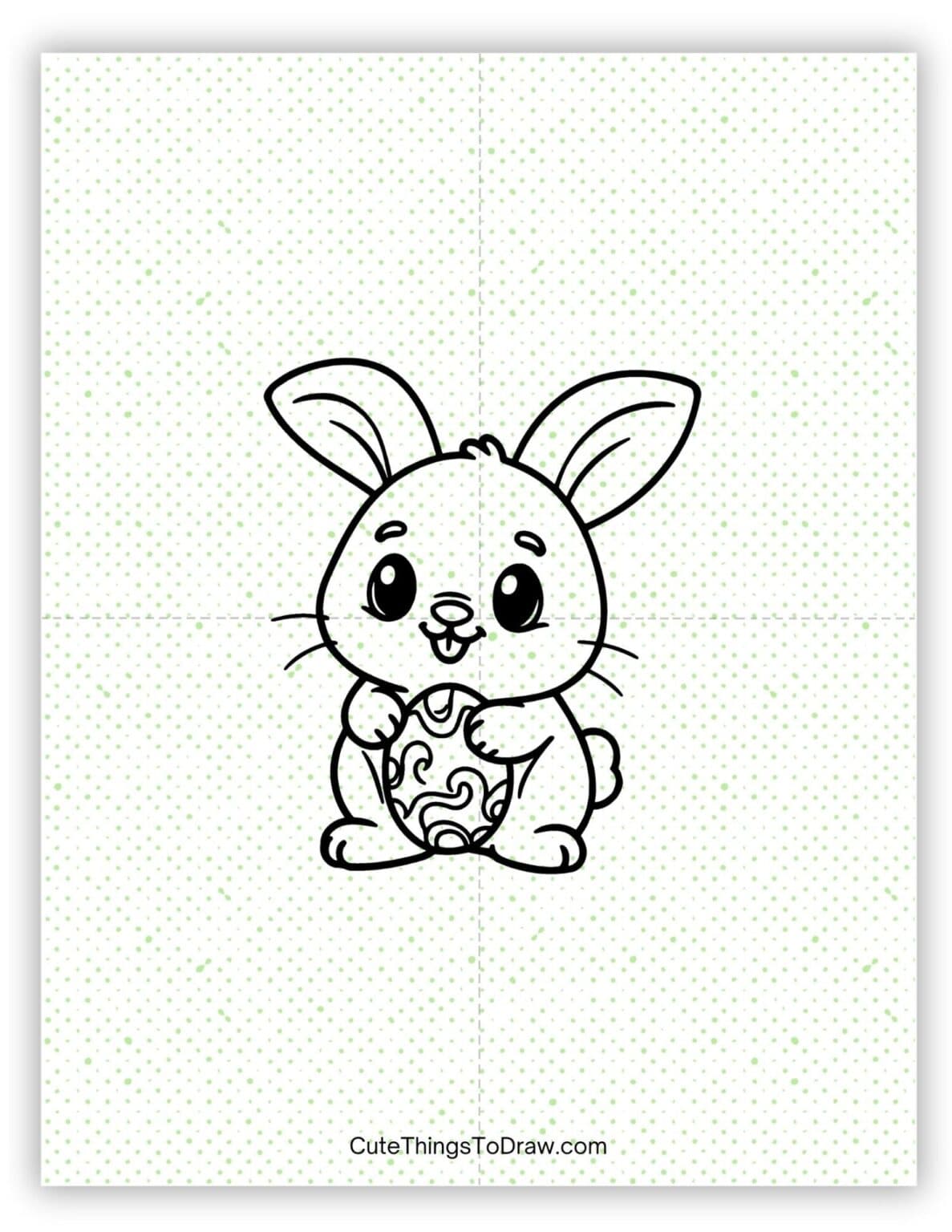 25 Cute Easter Bunny Drawing Ideas - Cute Things to Draw