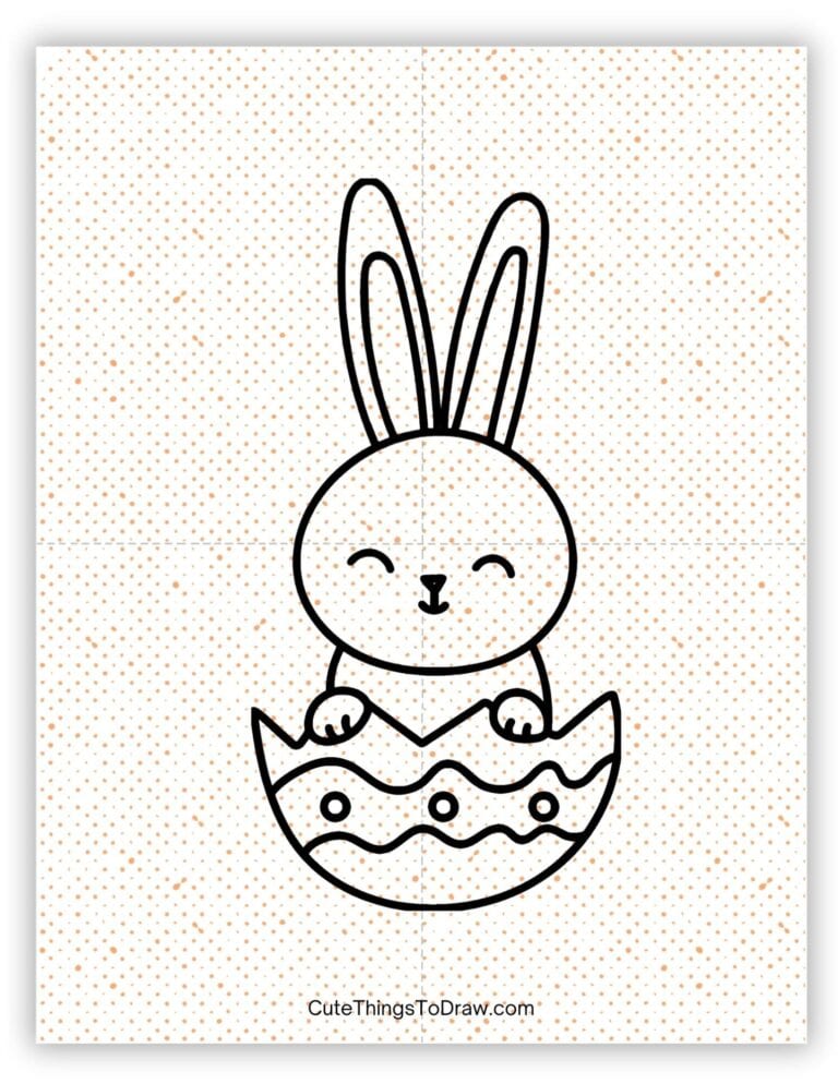 25 Cute Easter Bunny Drawing Ideas - Cute Things to Draw
