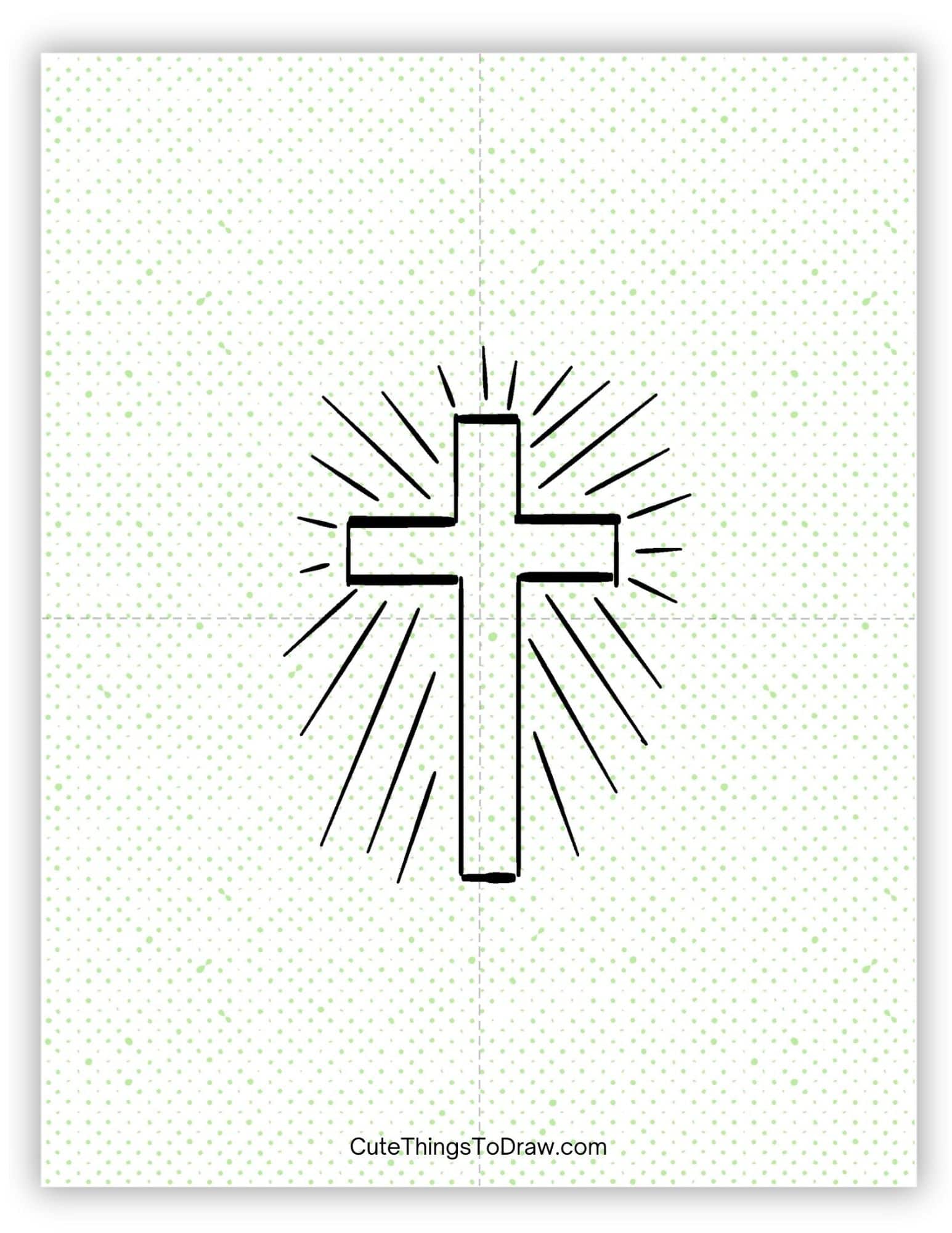 Easter Cross Drawing Ideas - Cute Things to Draw