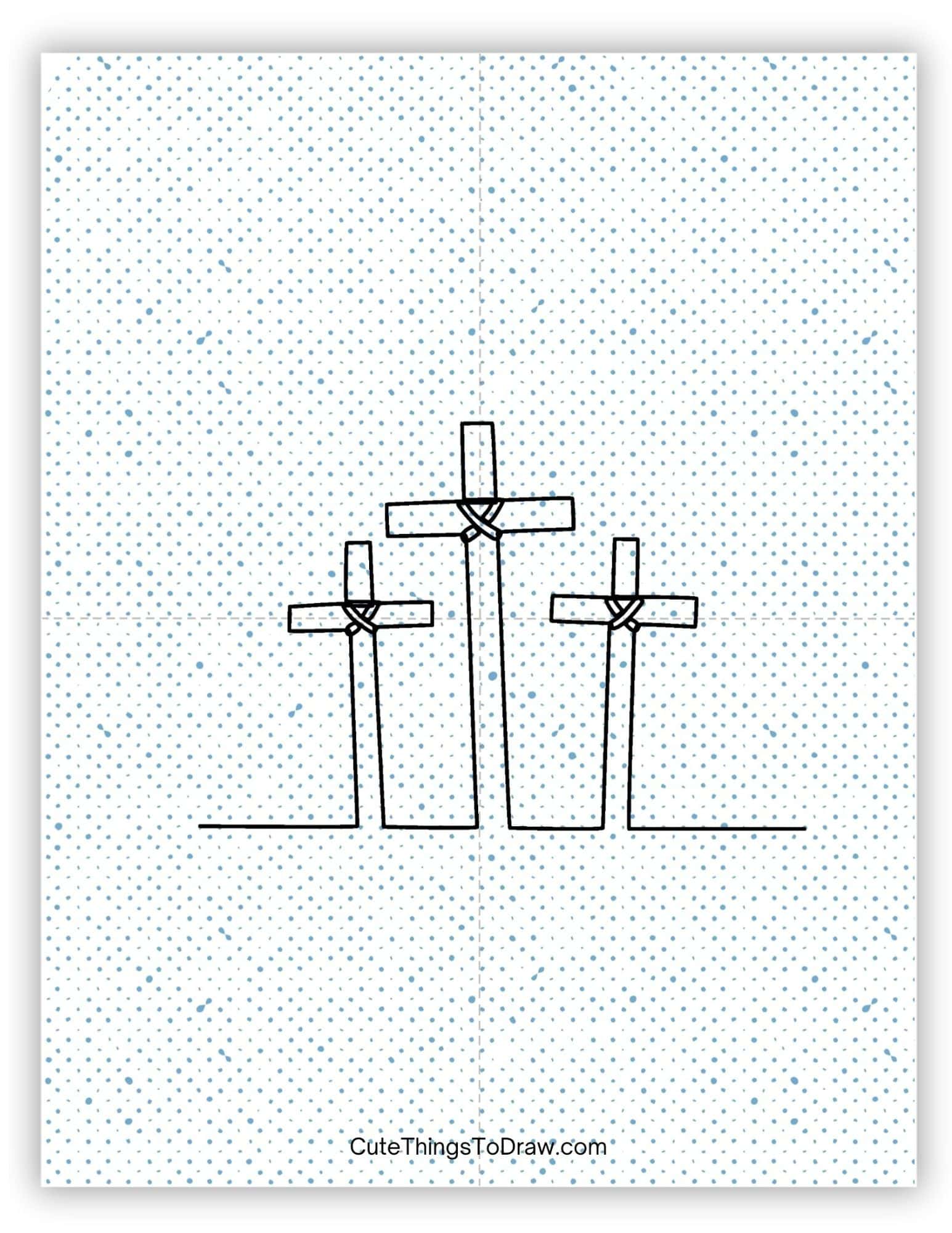 Easter Cross Drawing Ideas - Cute Things to Draw
