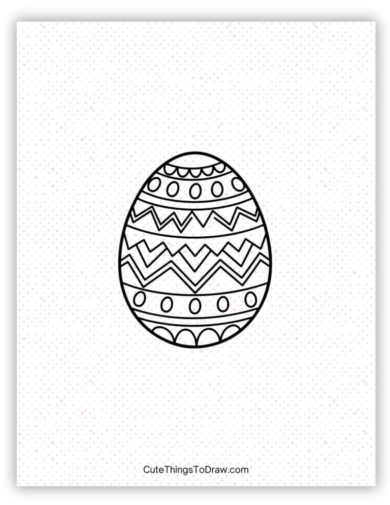 27 Cute Easter Egg Drawing Ideas - Cute Things to Draw