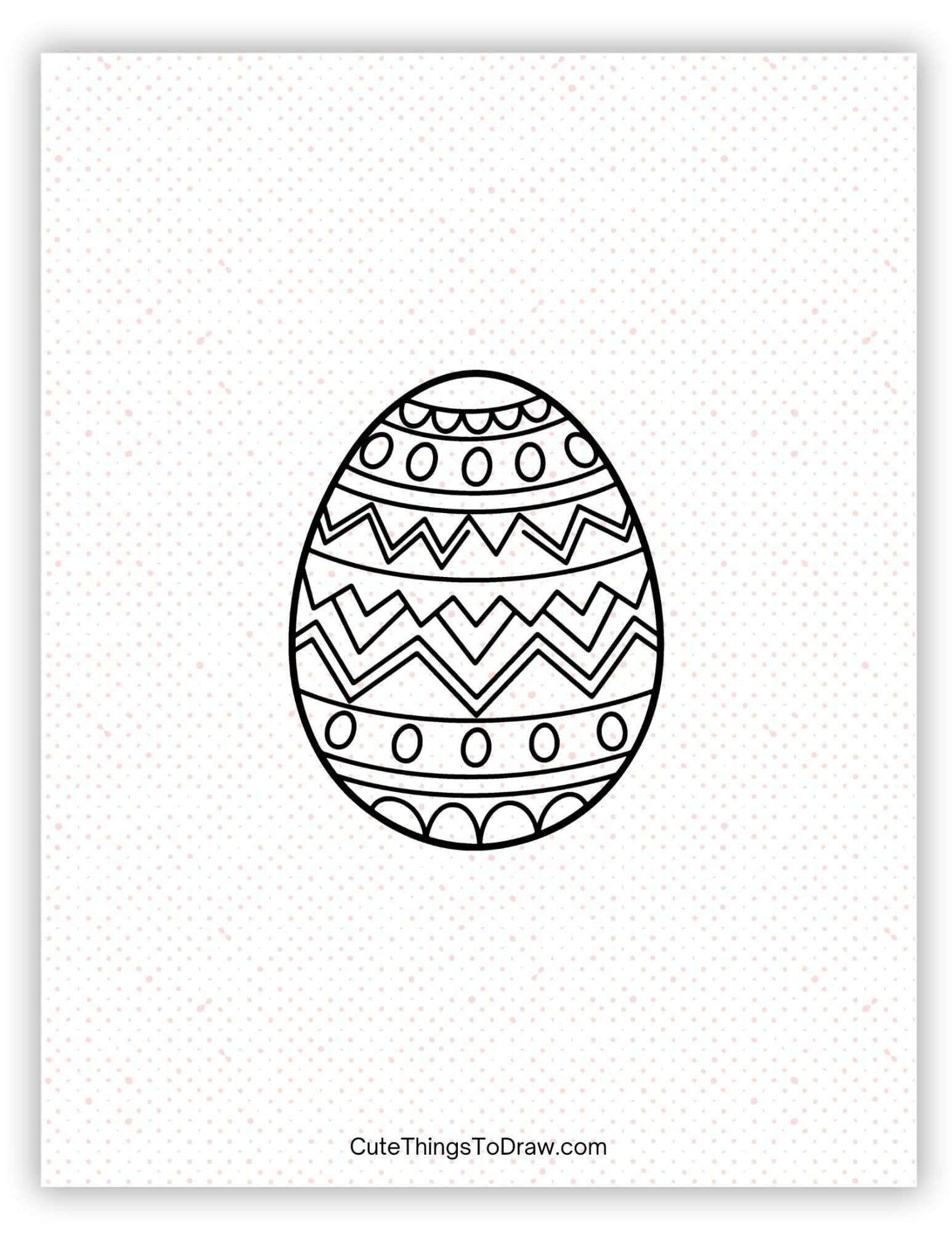 27 Cute Easter Egg Drawing Ideas - Cute Things to Draw
