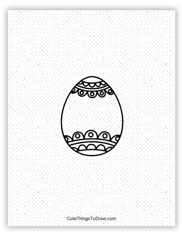 27 Cute Easter Egg Drawing Ideas - Cute Things to Draw