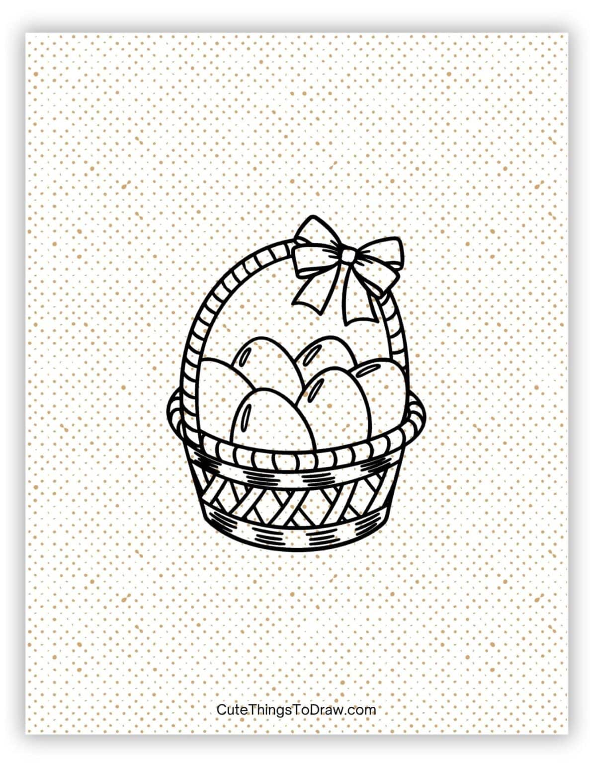 23 Cute Easter Basket Drawing Ideas - Cute Things to Draw