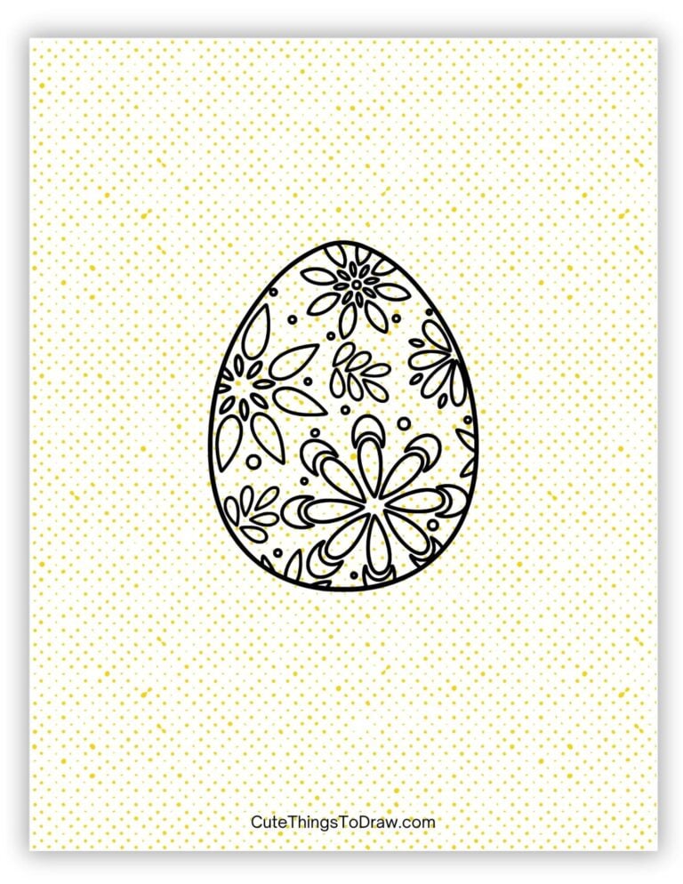 27 Cute Easter Egg Drawing Ideas - Cute Things to Draw
