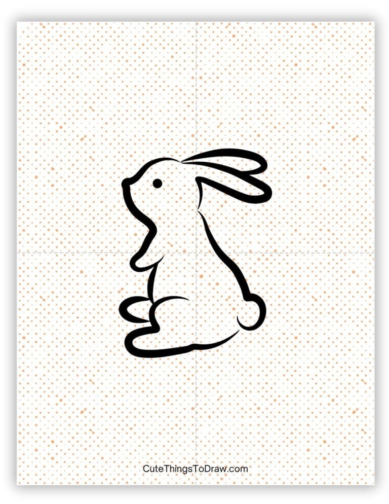 25 Cute Easter Bunny Drawing Ideas - Cute Things to Draw