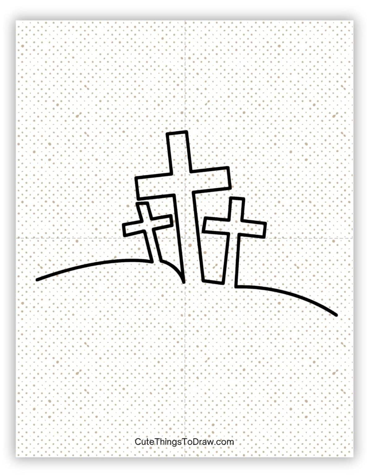 Easter Cross Drawing Ideas - Cute Things to Draw