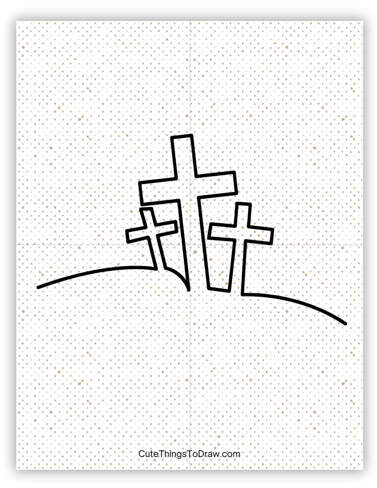 Easter Cross Drawing Ideas - Cute Things to Draw
