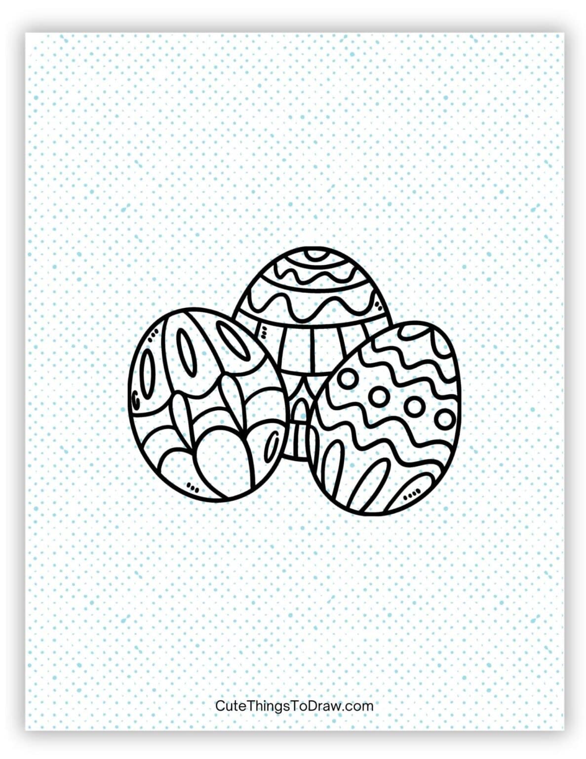 27 Cute Easter Egg Drawing Ideas - Cute Things to Draw