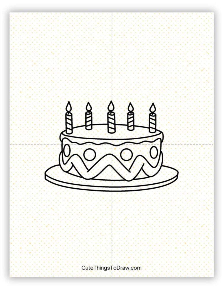 31 Cute Cake Drawing Ideas - Cute Things to Draw