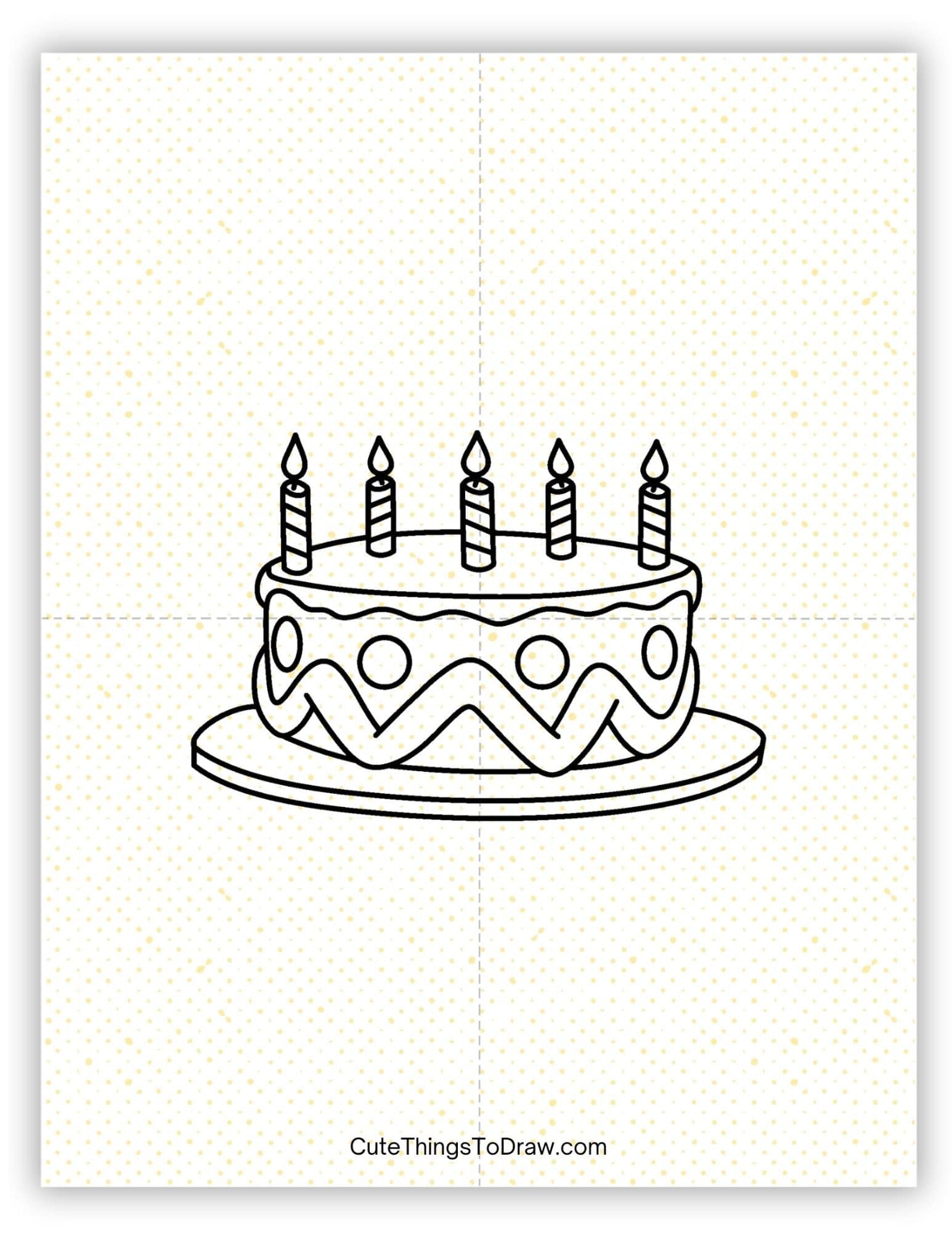 31 Cute Cake Drawing Ideas - Cute Things to Draw