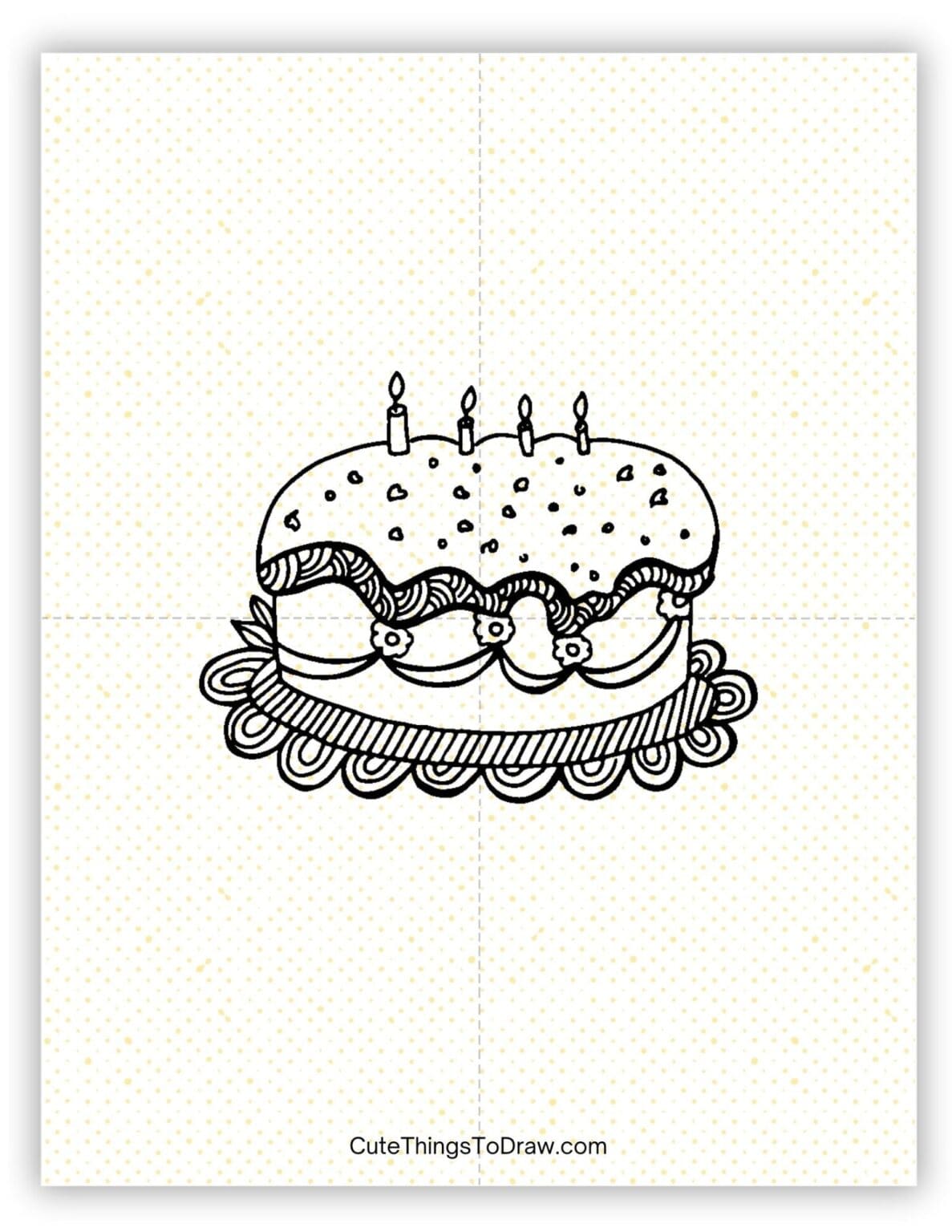 31 Cute Cake Drawing Ideas - Cute Things to Draw