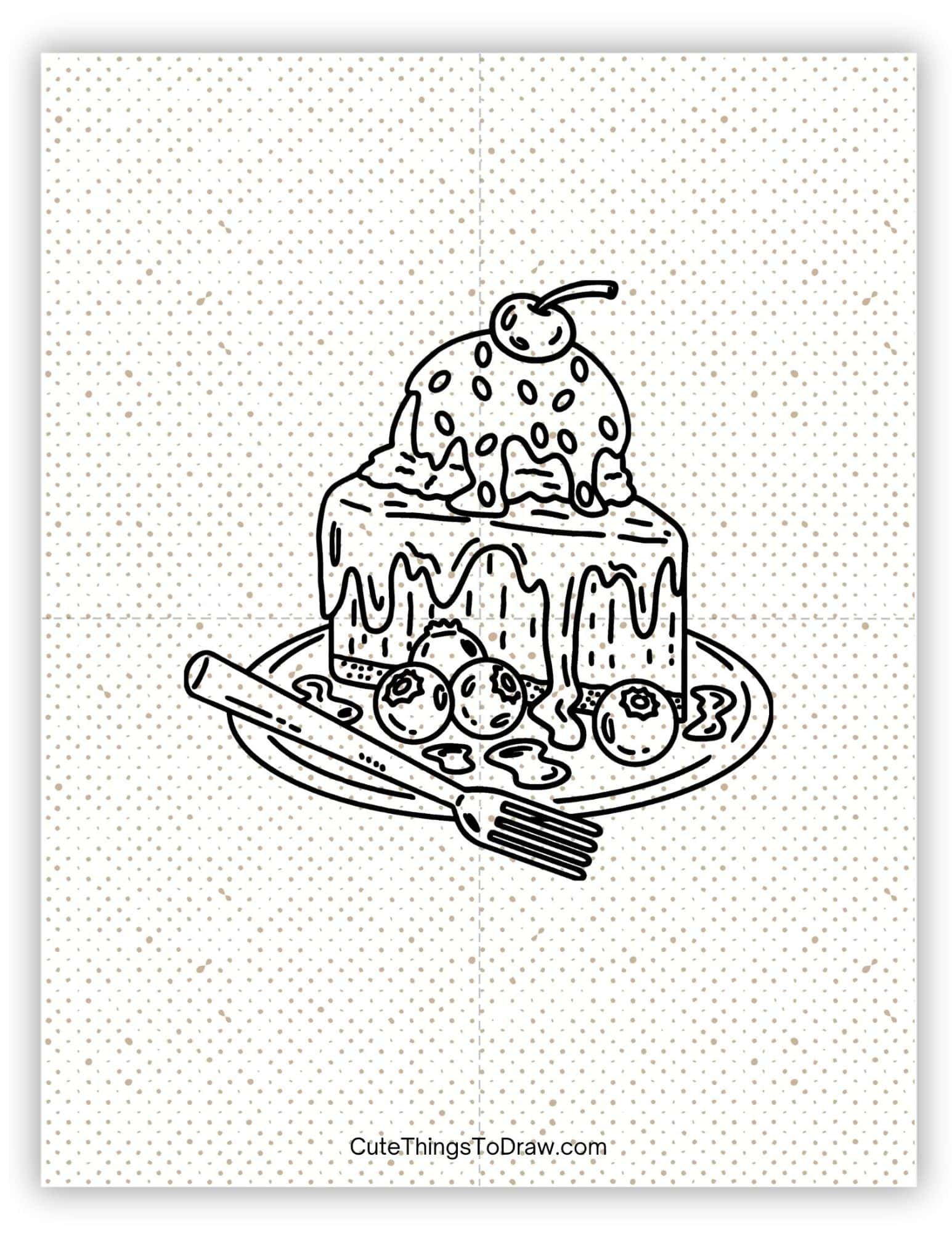 31 Cute Cake Drawing Ideas - Cute Things to Draw