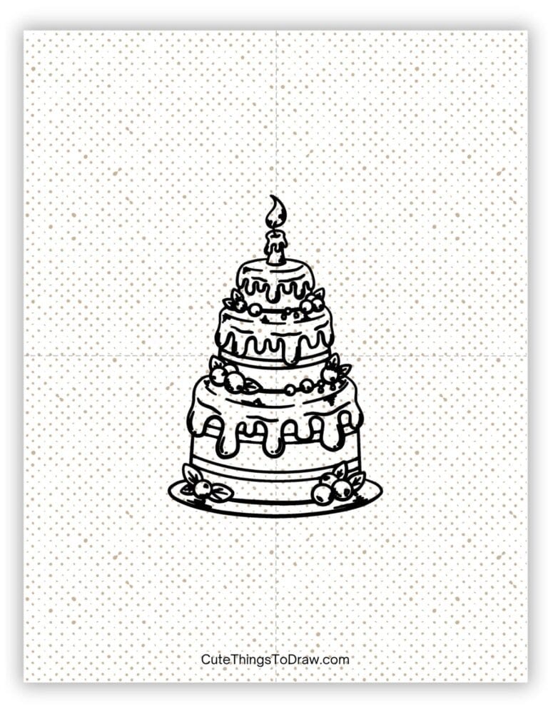 31 Cute Cake Drawing Ideas - Cute Things to Draw