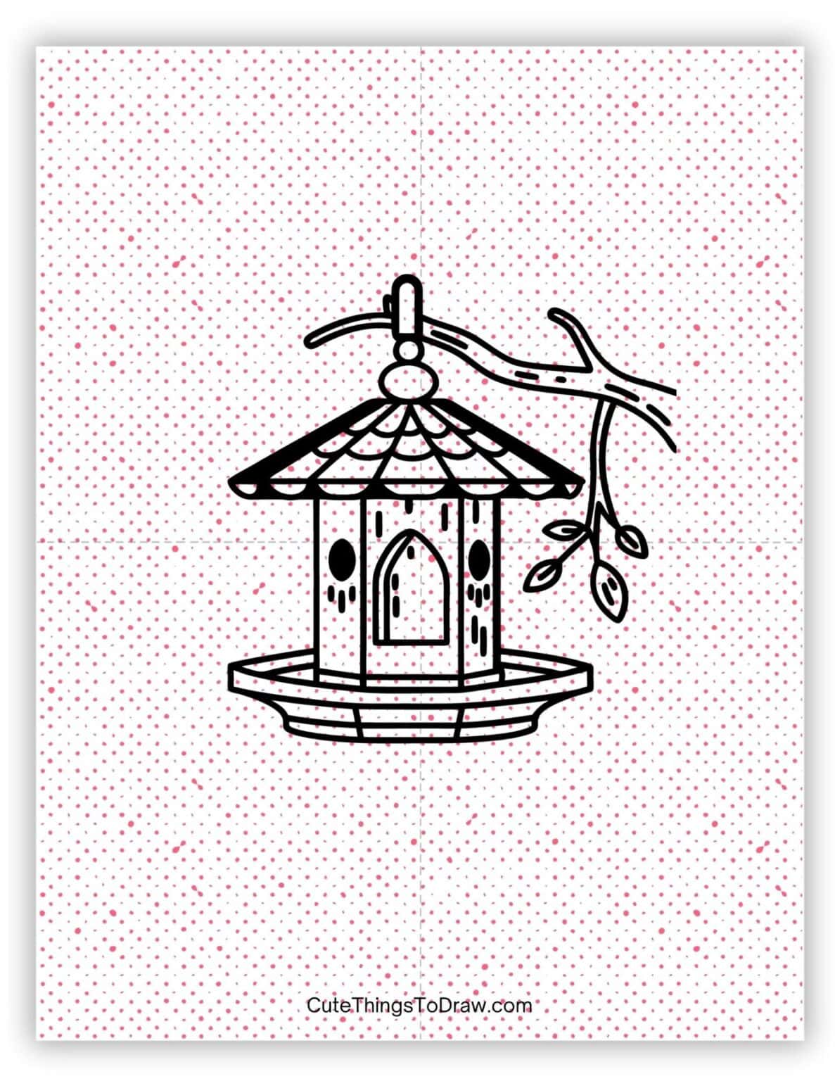 Cute Birdhouse Drawing Ideas - Cute Things to Draw
