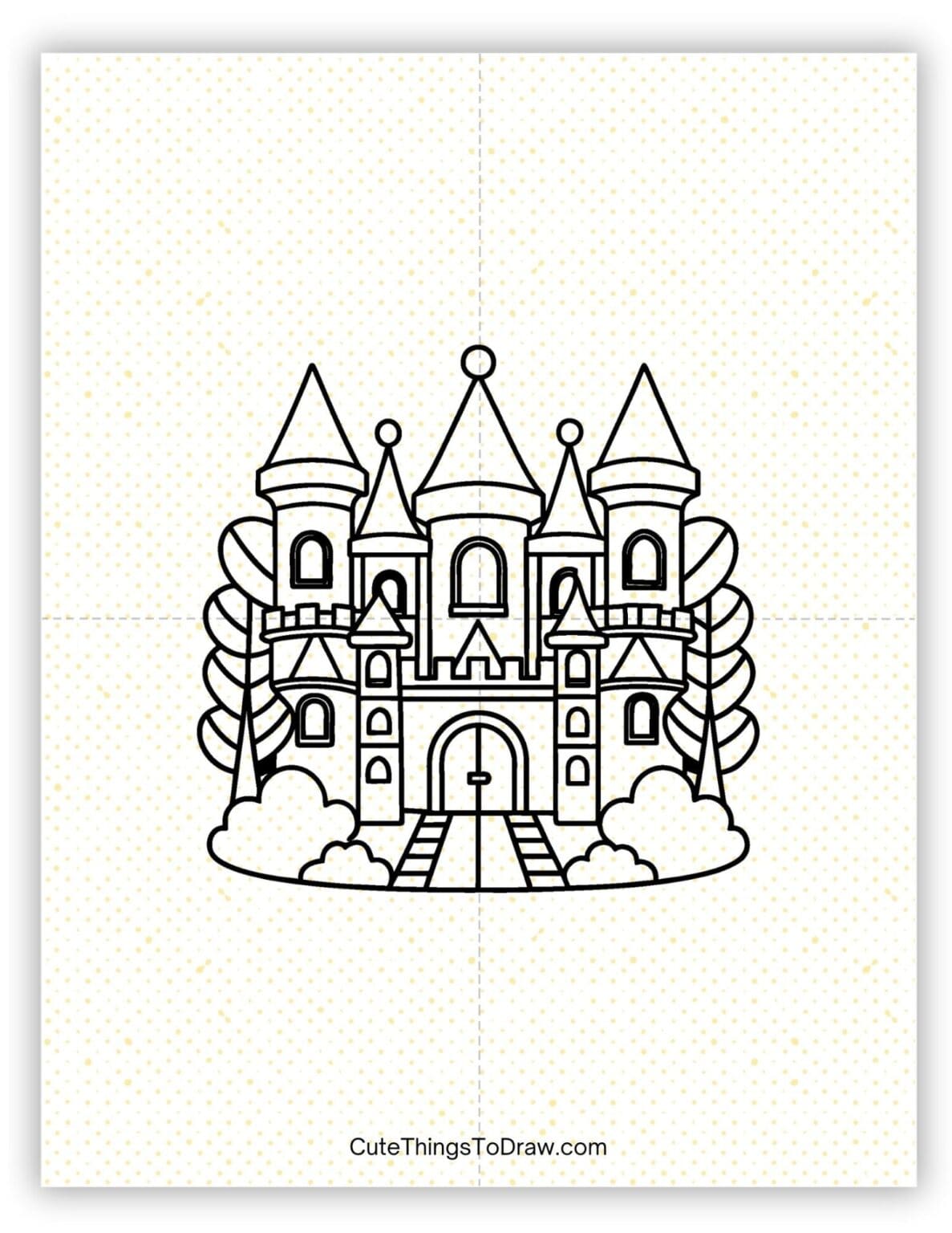 Cute Castle Drawing Ideas - Cute Things to Draw
