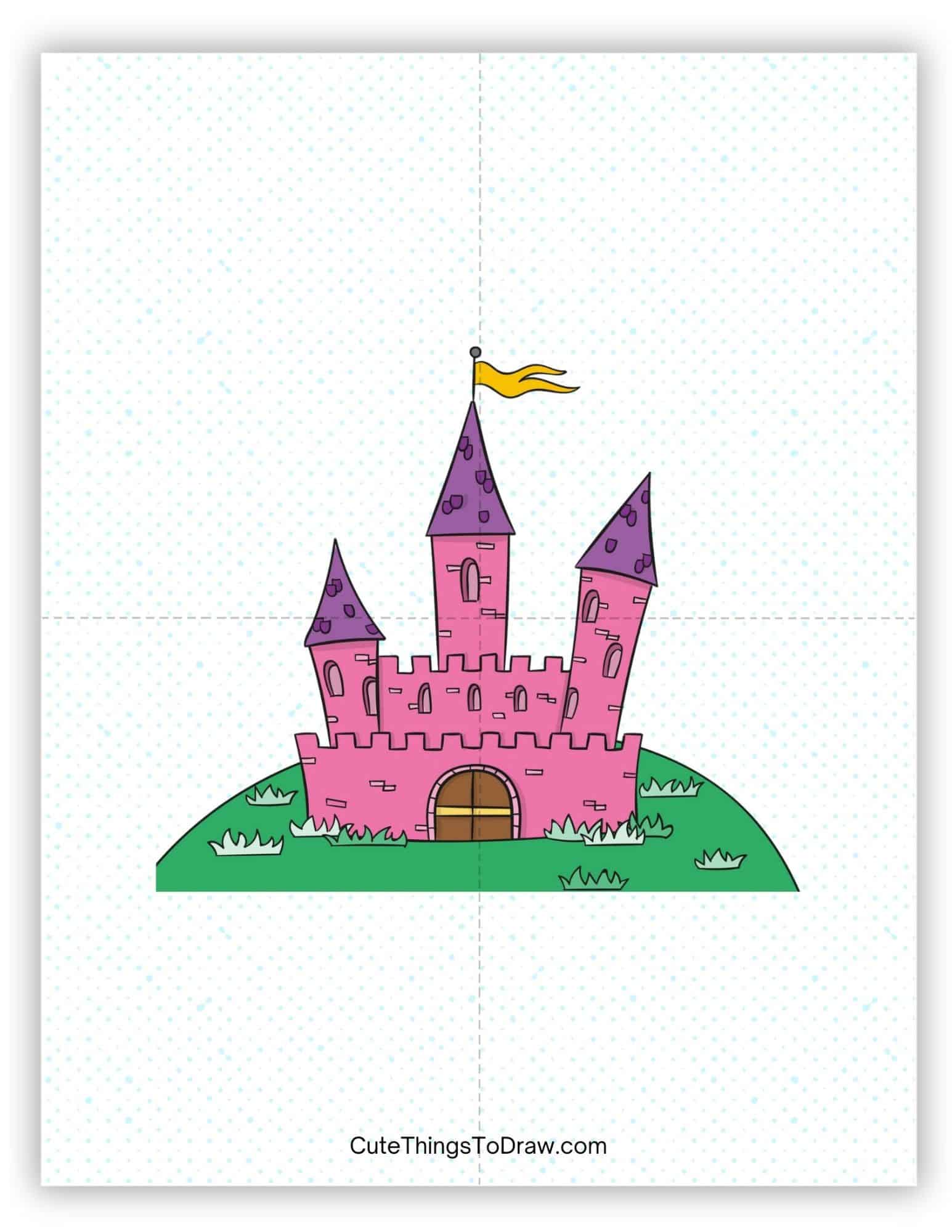 Cute Castle Drawing Ideas - Cute Things to Draw