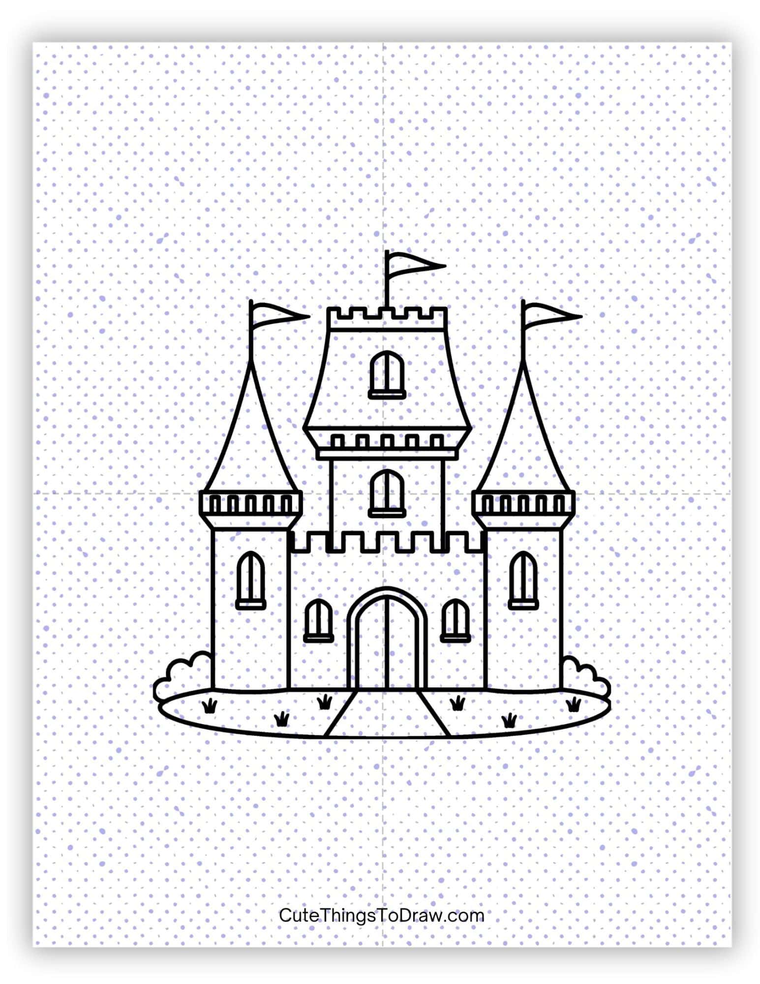 Cute Castle Drawing Ideas - Cute Things to Draw